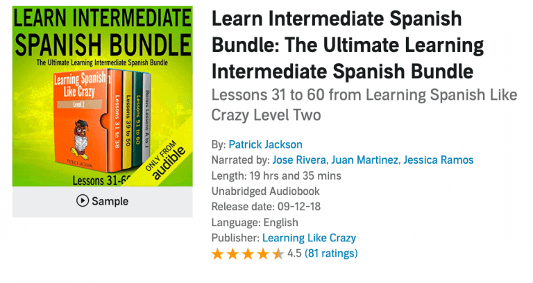 Learn Intermediate Spanish Bundle Spanish Audiobook - The Foreign ...